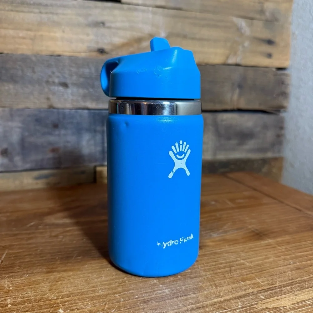Hydro Flask | Dining | Hydro Flask 2 Oz Blue With Straw | Poshmark